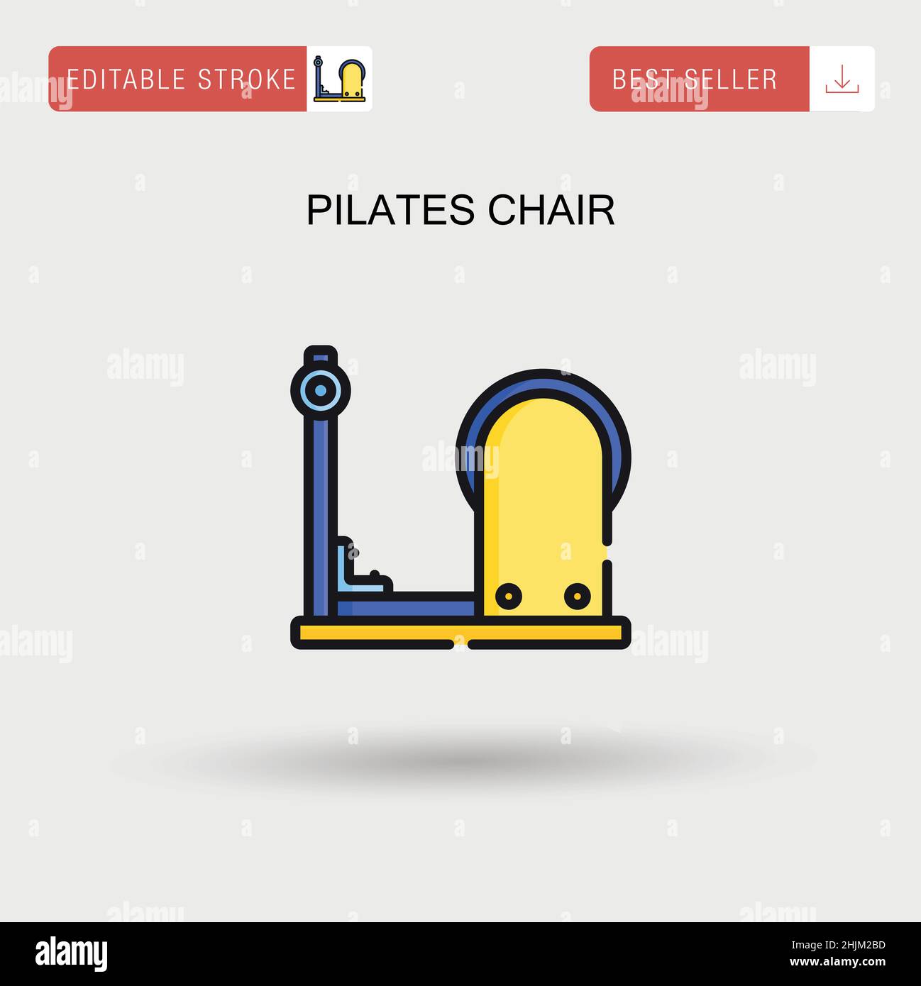 Chair yoga vector hi-res stock photography and images - Alamy