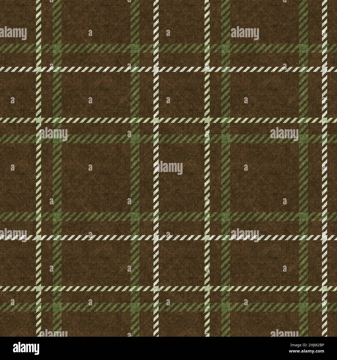Muted green winter woven plaid texture. Seamless woolen scottish style ...