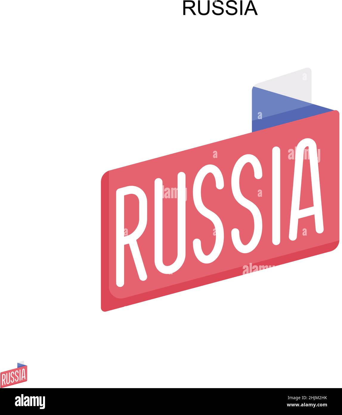Russia Simple vector icon. Illustration symbol design template for web ...