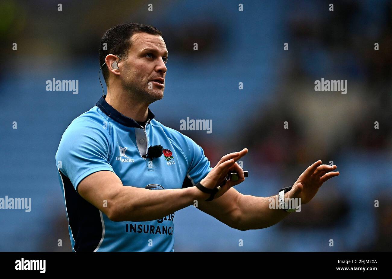 Coventry, United Kingdom. 30th Jan, 2022. Premiership Rugby. Wasps V ...