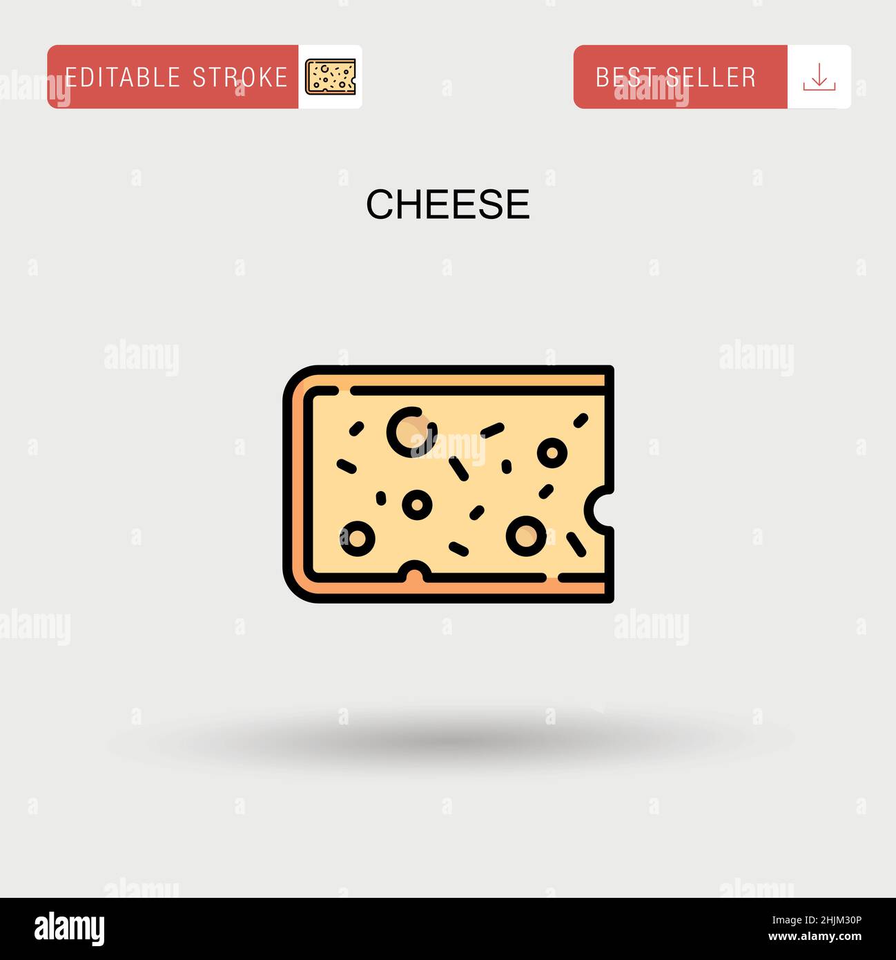 Very soft and fresh cheese Stock Vector Images - Alamy