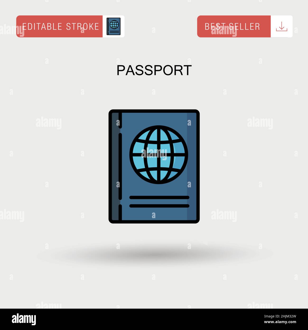 Blank Vaccination Passport Stock Vector Images Alamy