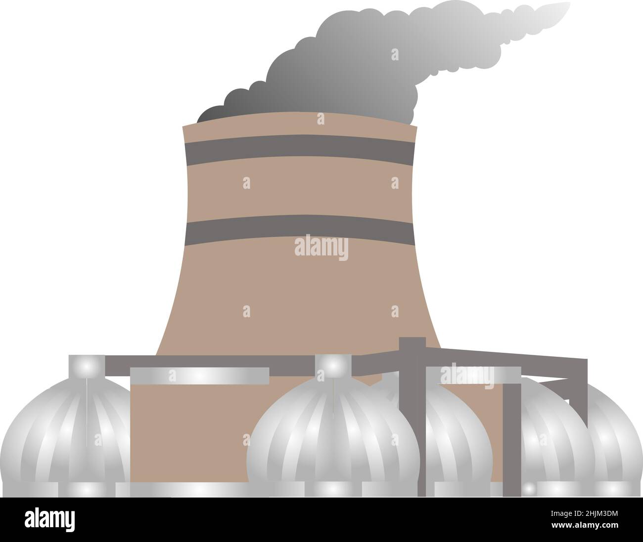 Cooling tower system Stock Vector Images - Alamy