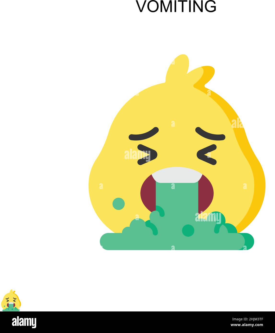 Woman vomiting hospital Stock Vector Images - Alamy