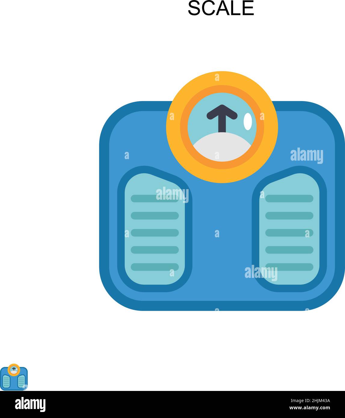 Scale Simple vector icon. Illustration symbol design template for web ...