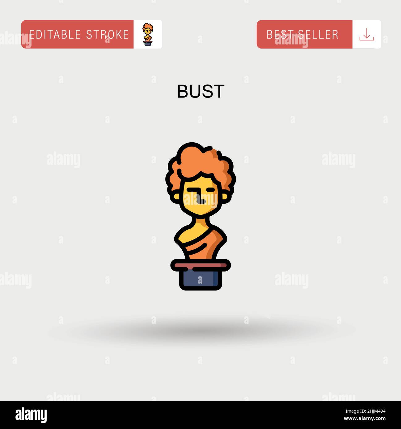 Ancient marble bust roman Stock Vector Images - Alamy