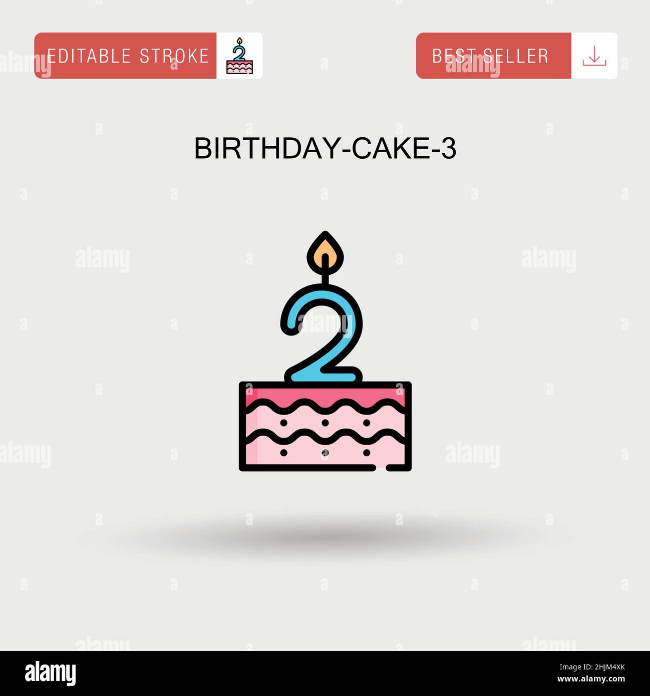 Happy birthday three year Stock Vector Images - Alamy