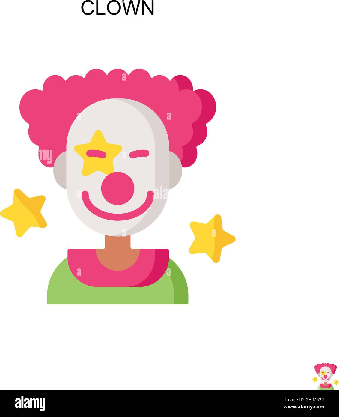 Monster clown Stock Vector Images - Alamy