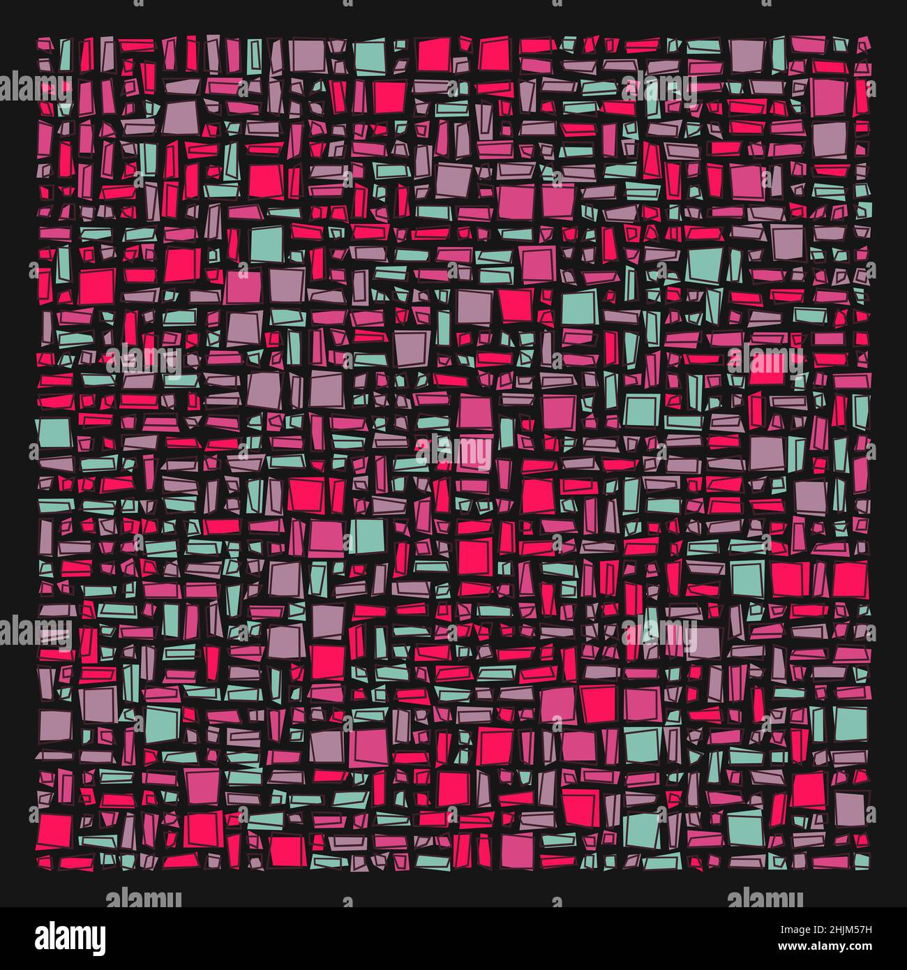 Abstract Offset Quads generative art background art illustration Stock ...