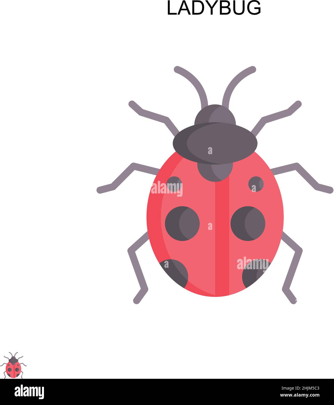 Black ladybird character hi-res stock photography and images - Alamy