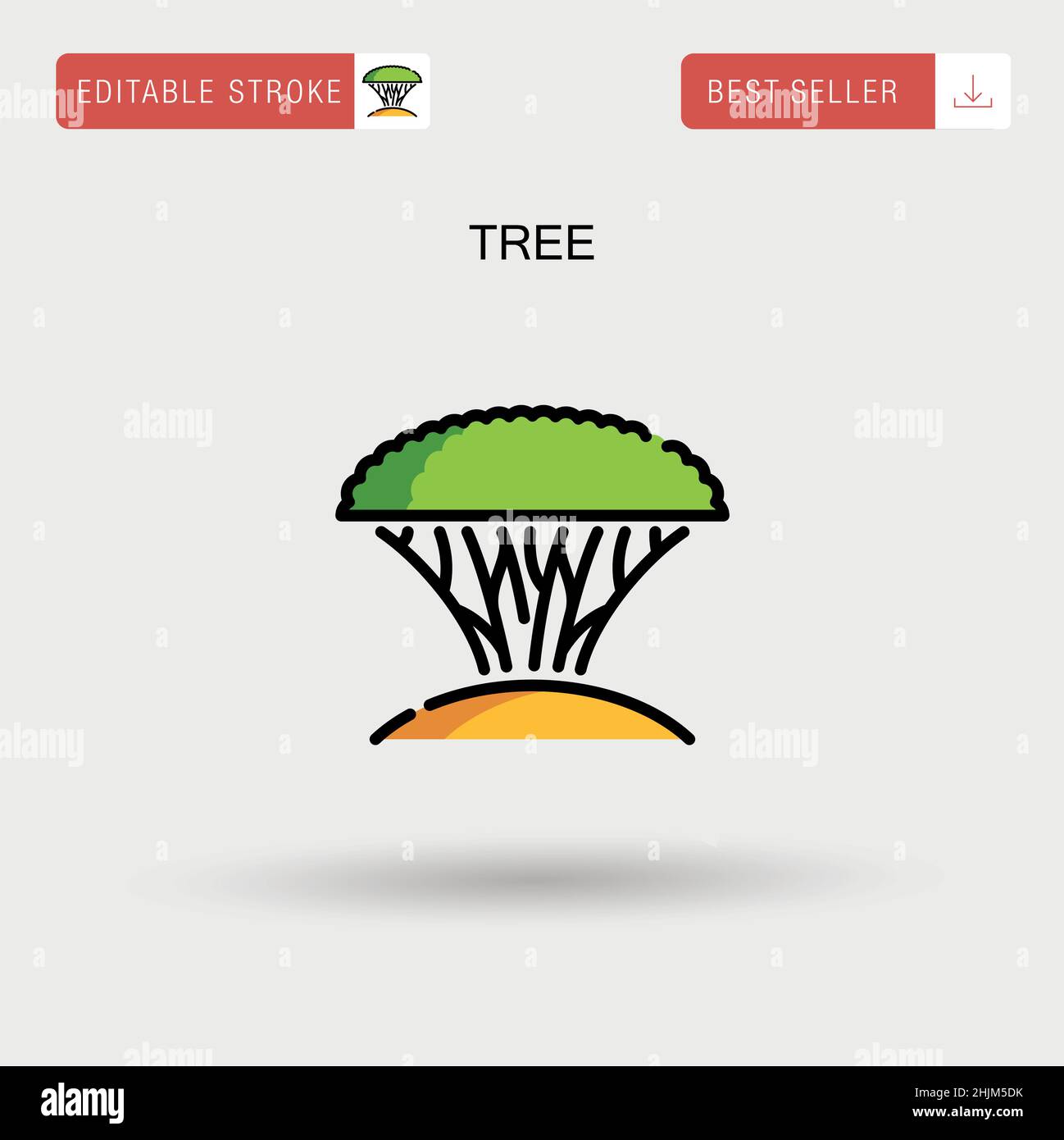 Tree Simple vector icon Stock Vector Image & Art - Alamy