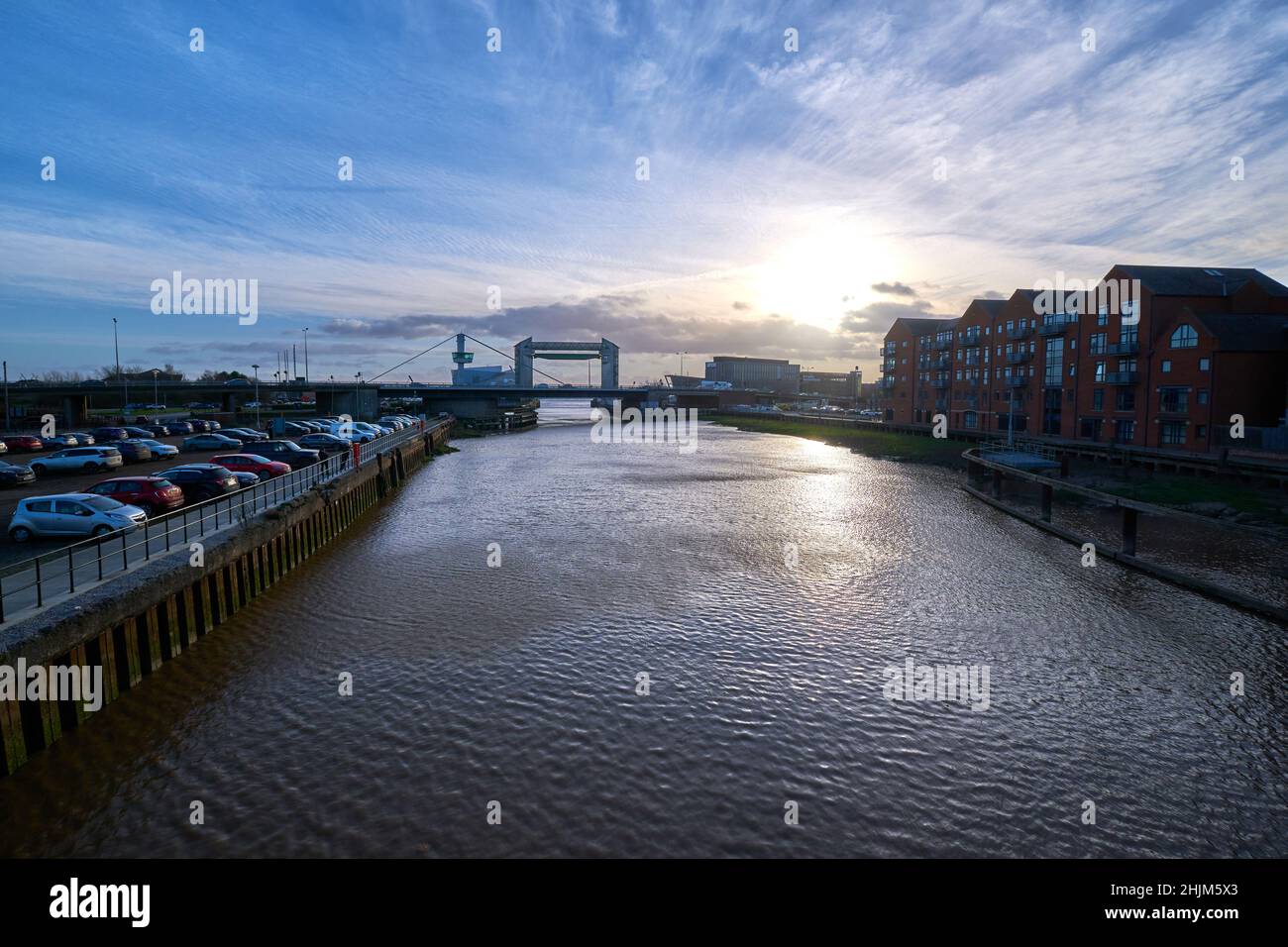 Tidal surge barrier in Hull, UK Stock Photo - Alamy