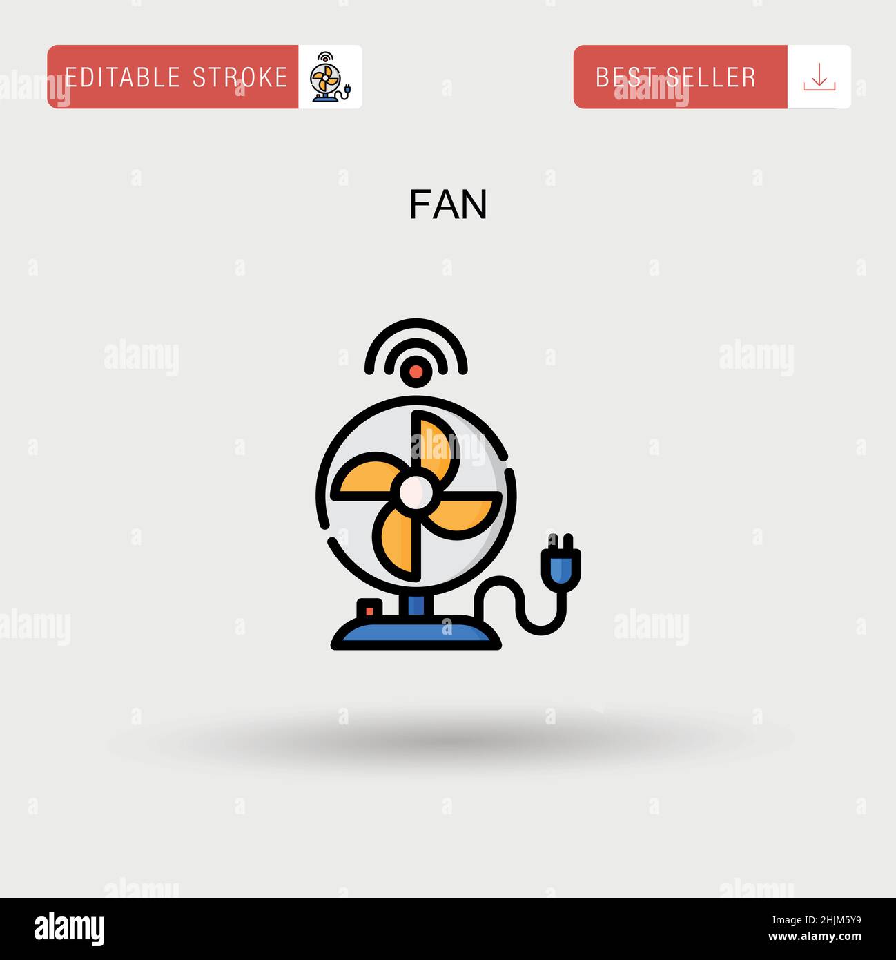 Fan Simple vector icon Stock Vector Image & Art - Alamy