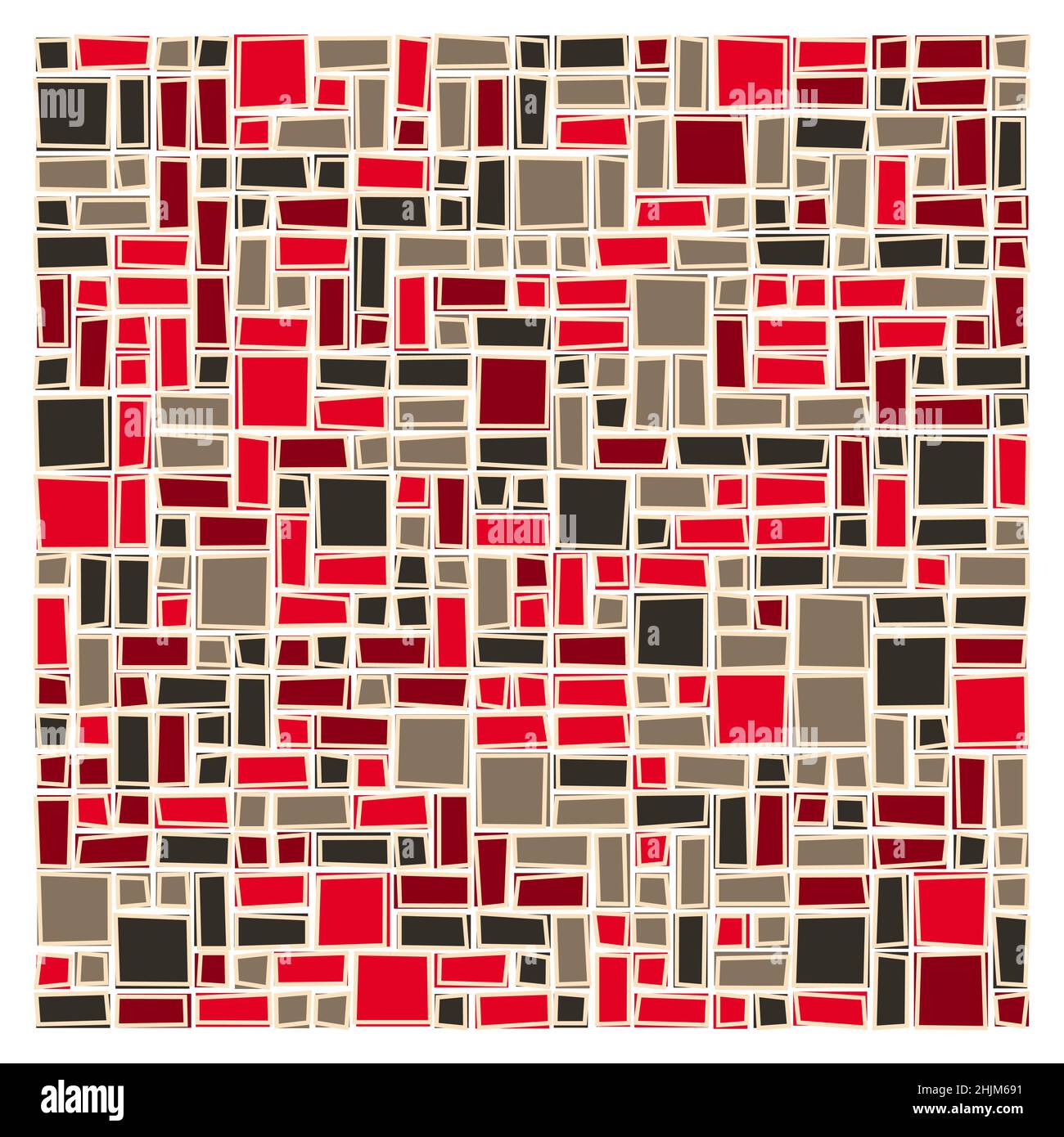 Abstract Offset Quads generative art background art illustration Stock ...