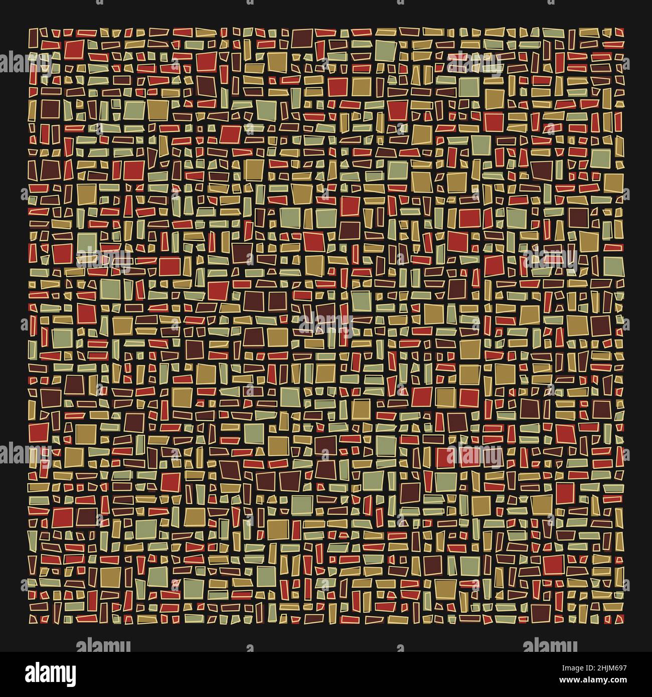 Abstract Offset Quads generative art background art illustration Stock ...