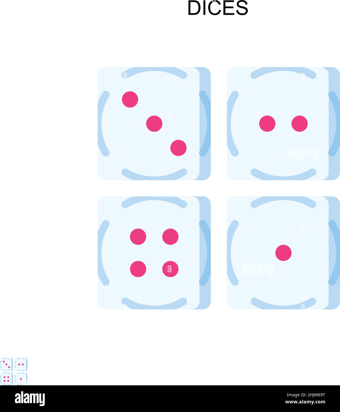 Throw of the dice Stock Vector Images - Alamy