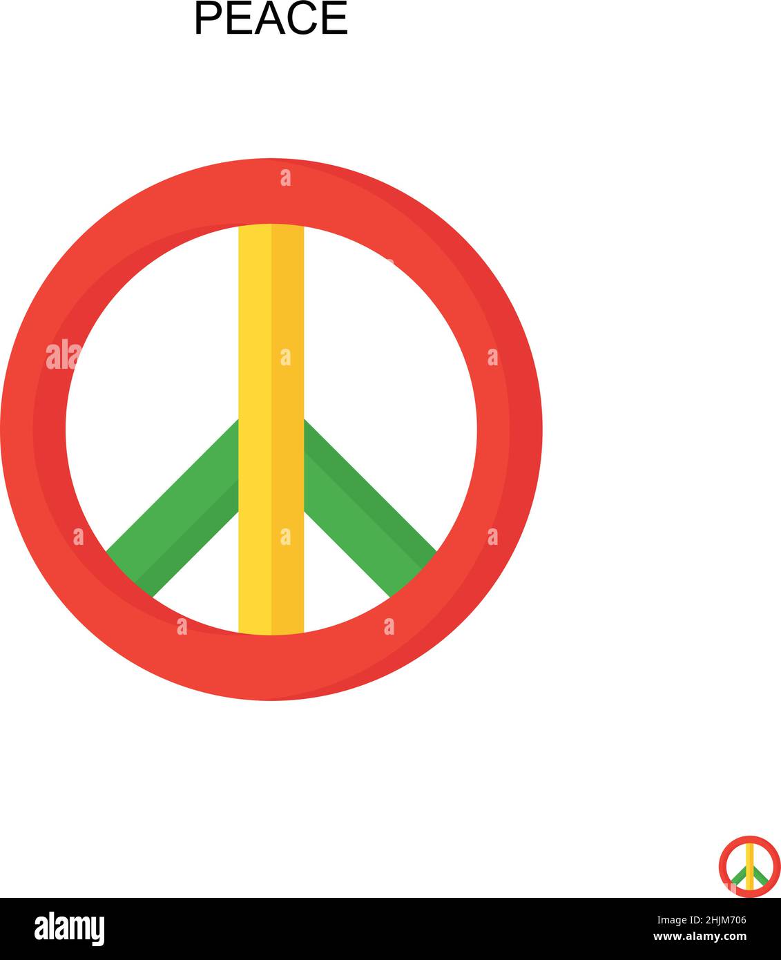 Peace Simple vector icon. Illustration symbol design template for web ...