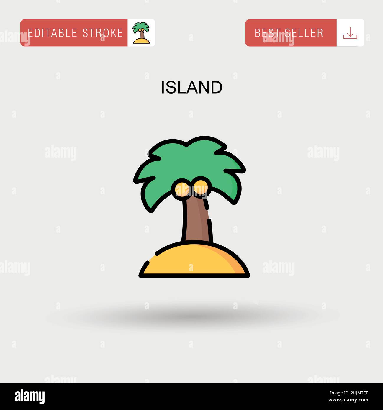 Island tourism scenery Stock Vector Images - Alamy