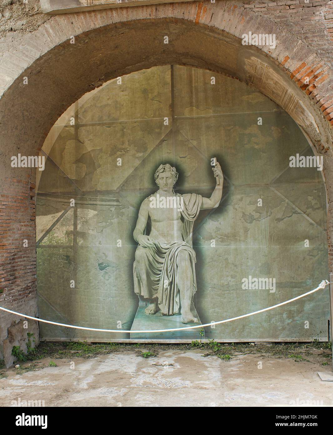 Roman frescoes found in the famous ruins of Herculaneum, the ancient ...