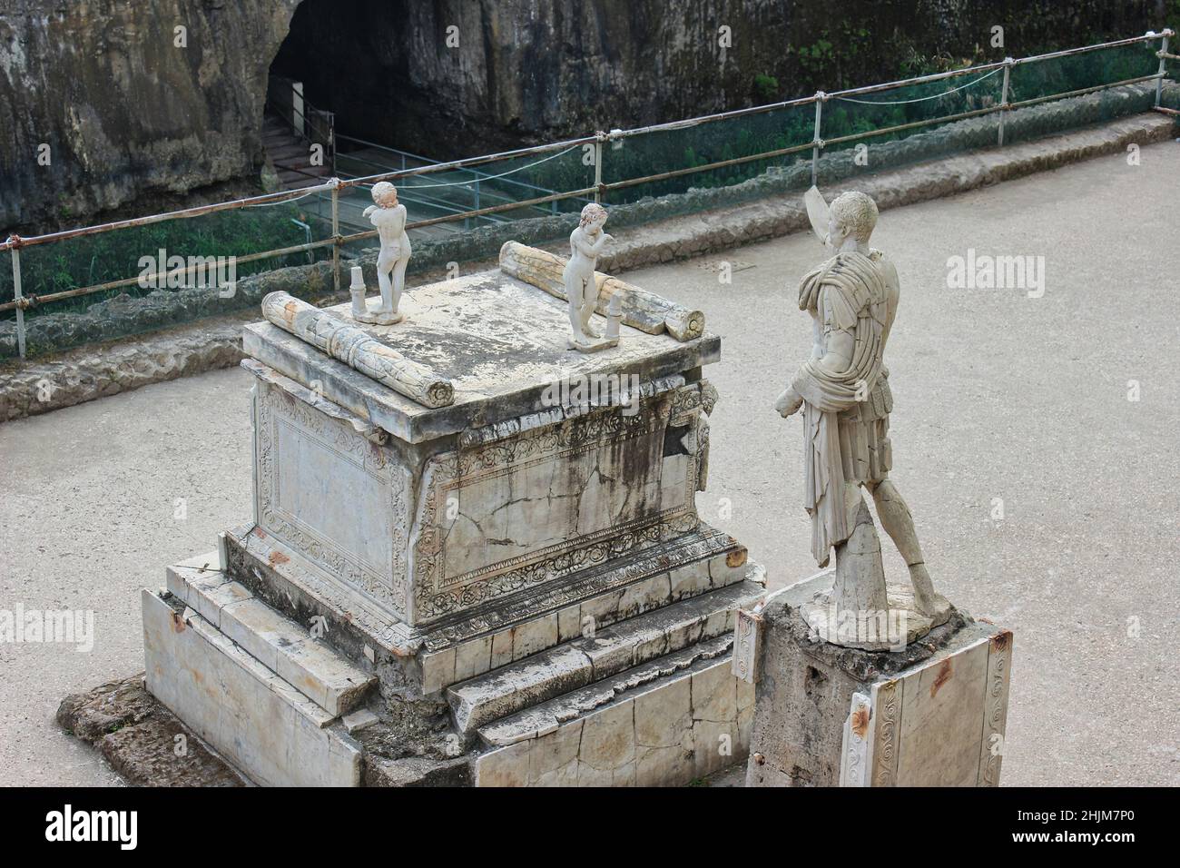 The magnificent Ruins of Herculaneum, destroyed by the eruption of the ...