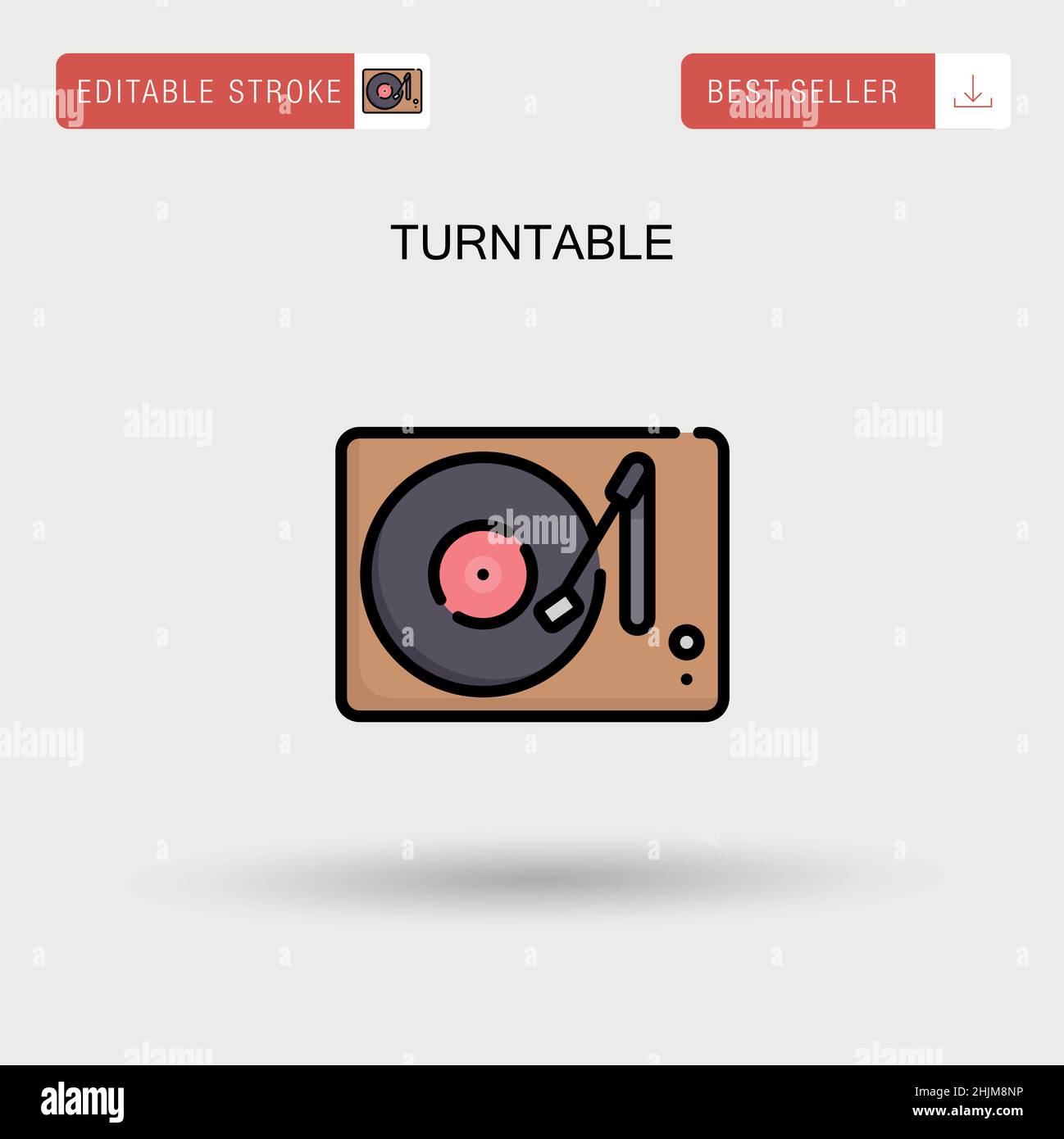 Modern turntable Stock Vector Images - Alamy