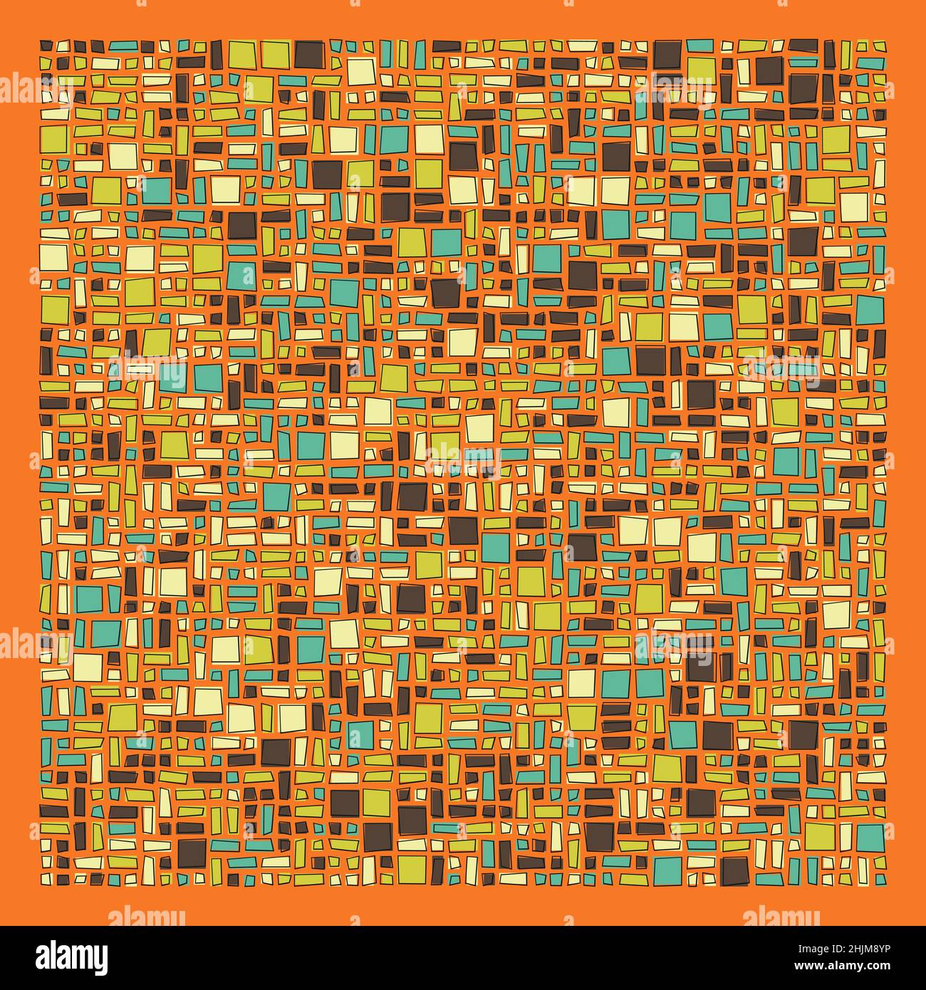 Abstract Offset Quads generative art background art illustration Stock ...