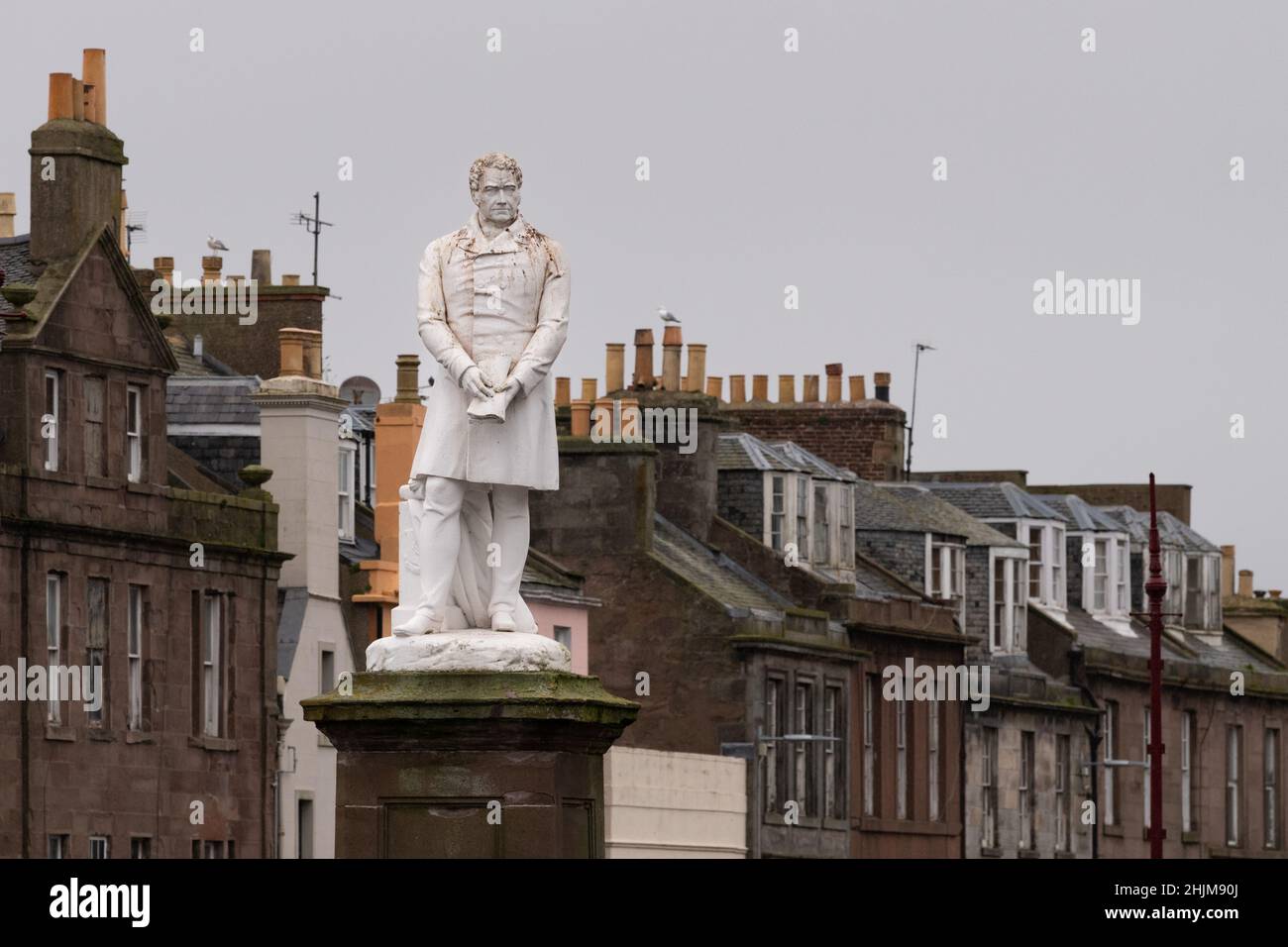 Joseph Hume statue, Montrose, Angus, Scotland, UK Stock Photo - Alamy