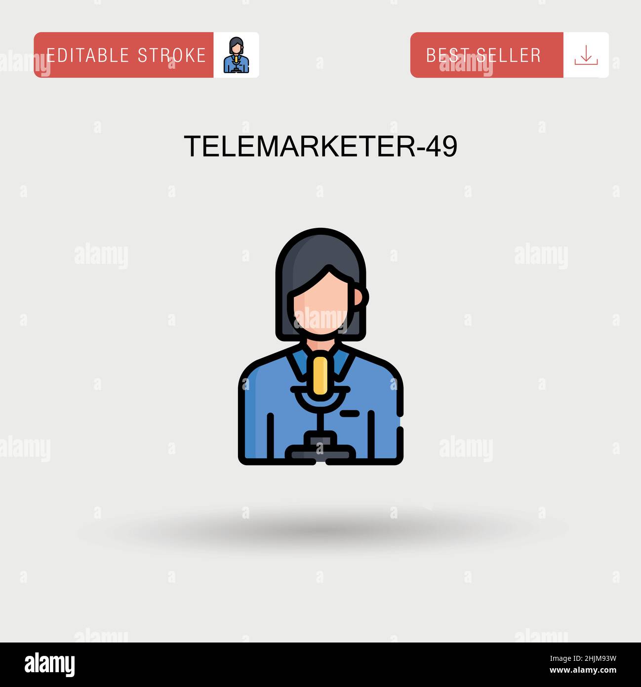 On call service portrait Stock Vector Images - Alamy