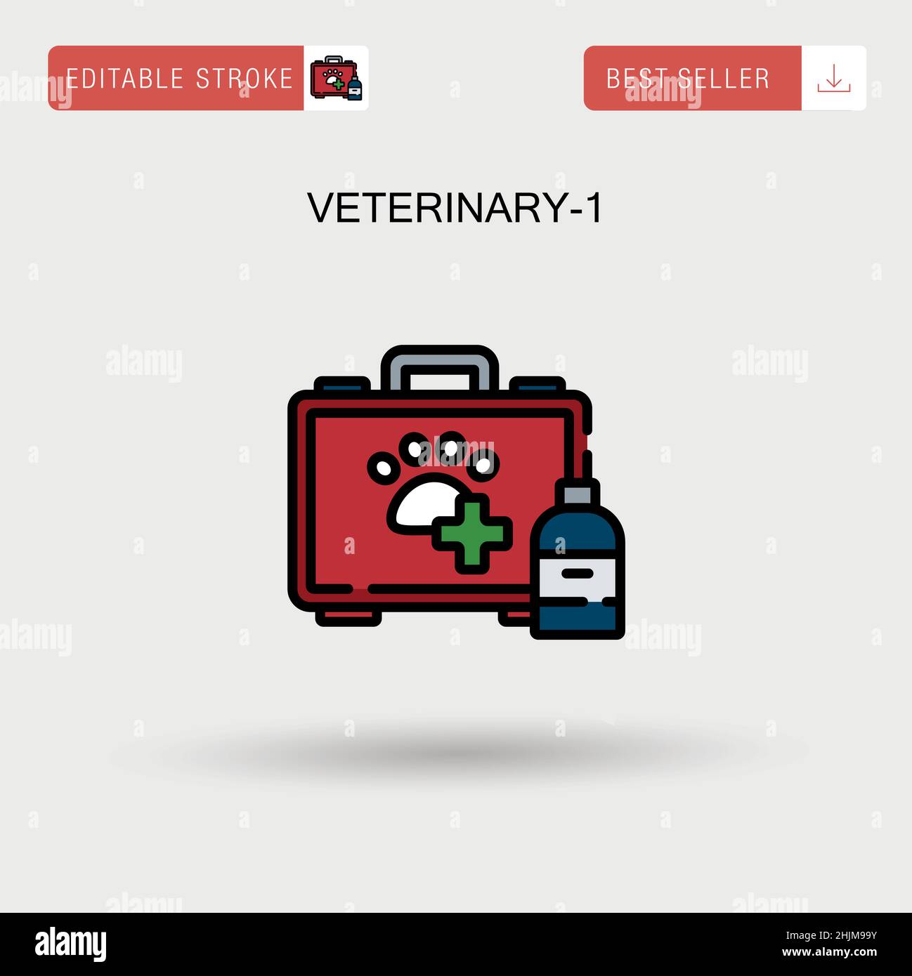 Veterinary-1 Simple vector icon Stock Vector Image & Art - Alamy
