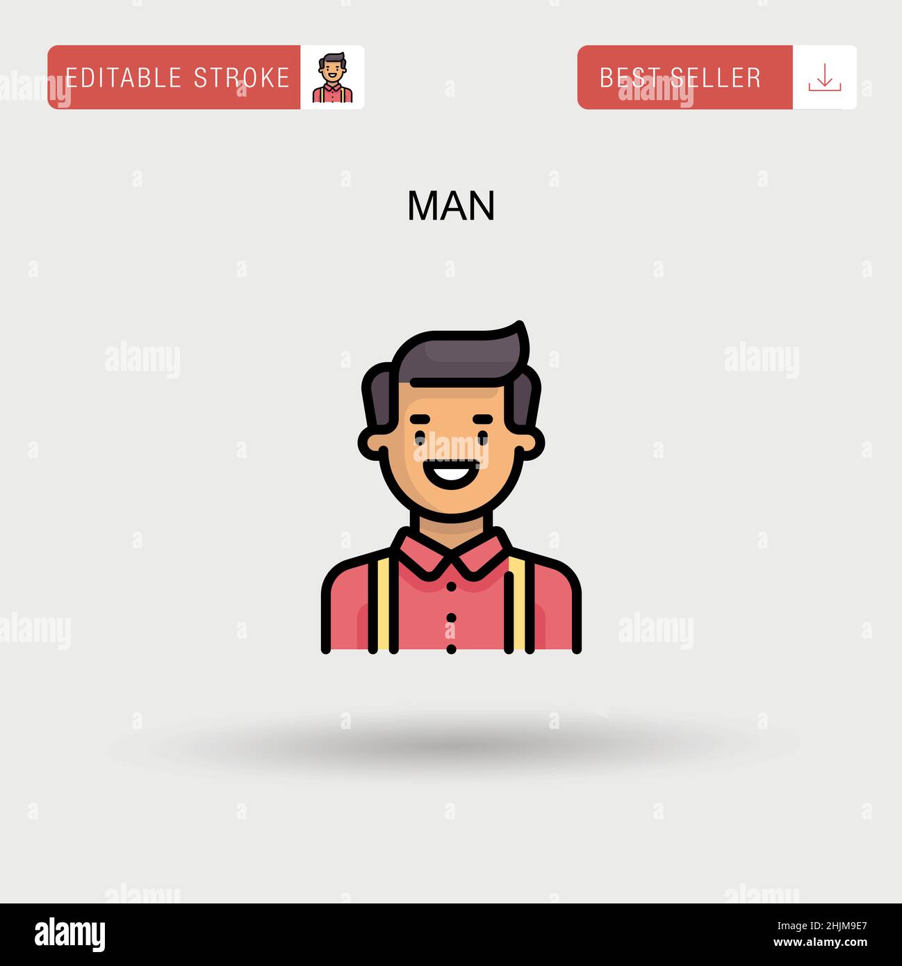 Happy smiling hispanic business man Stock Vector Images - Alamy