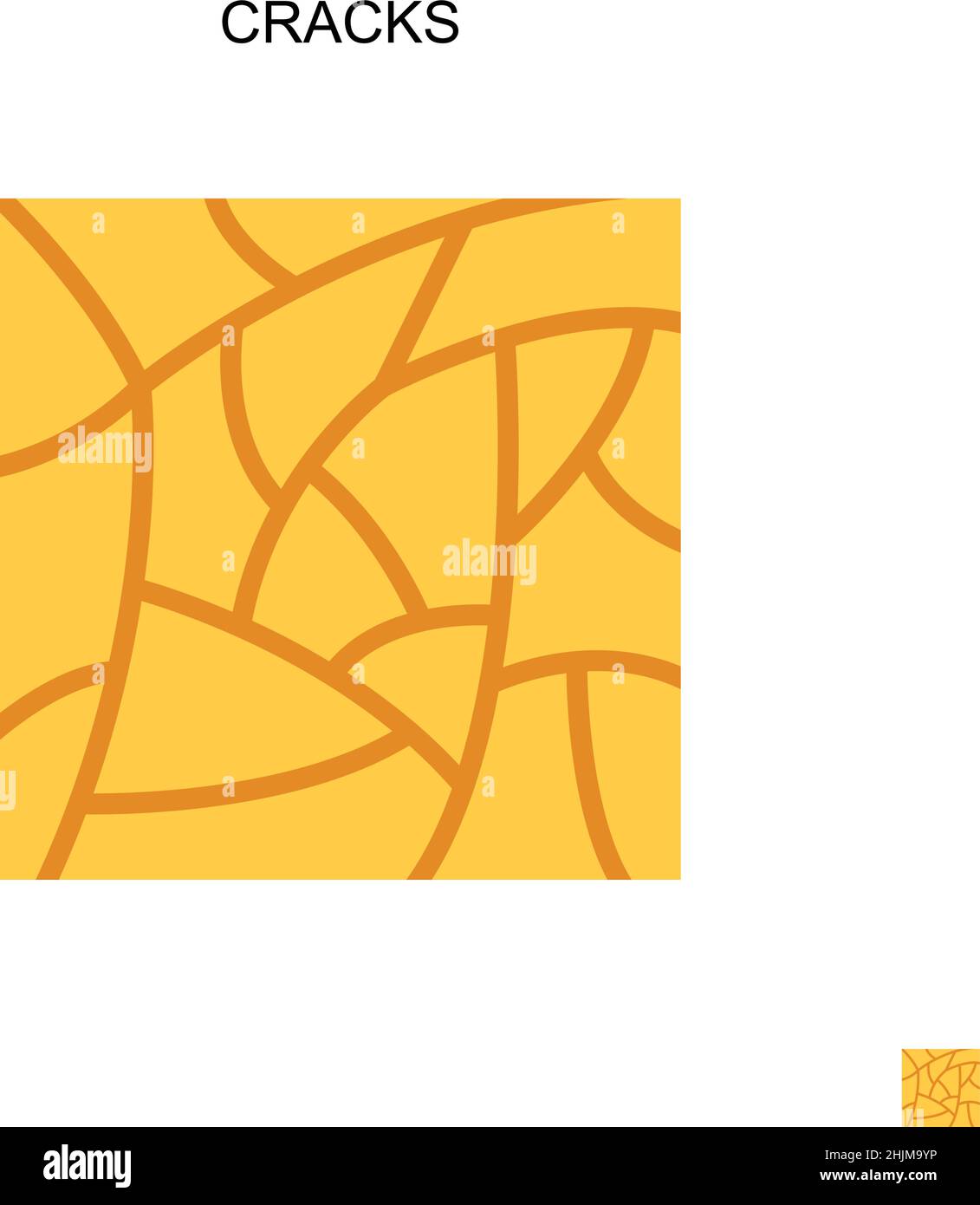 Concrete cracks Stock Vector Images - Alamy