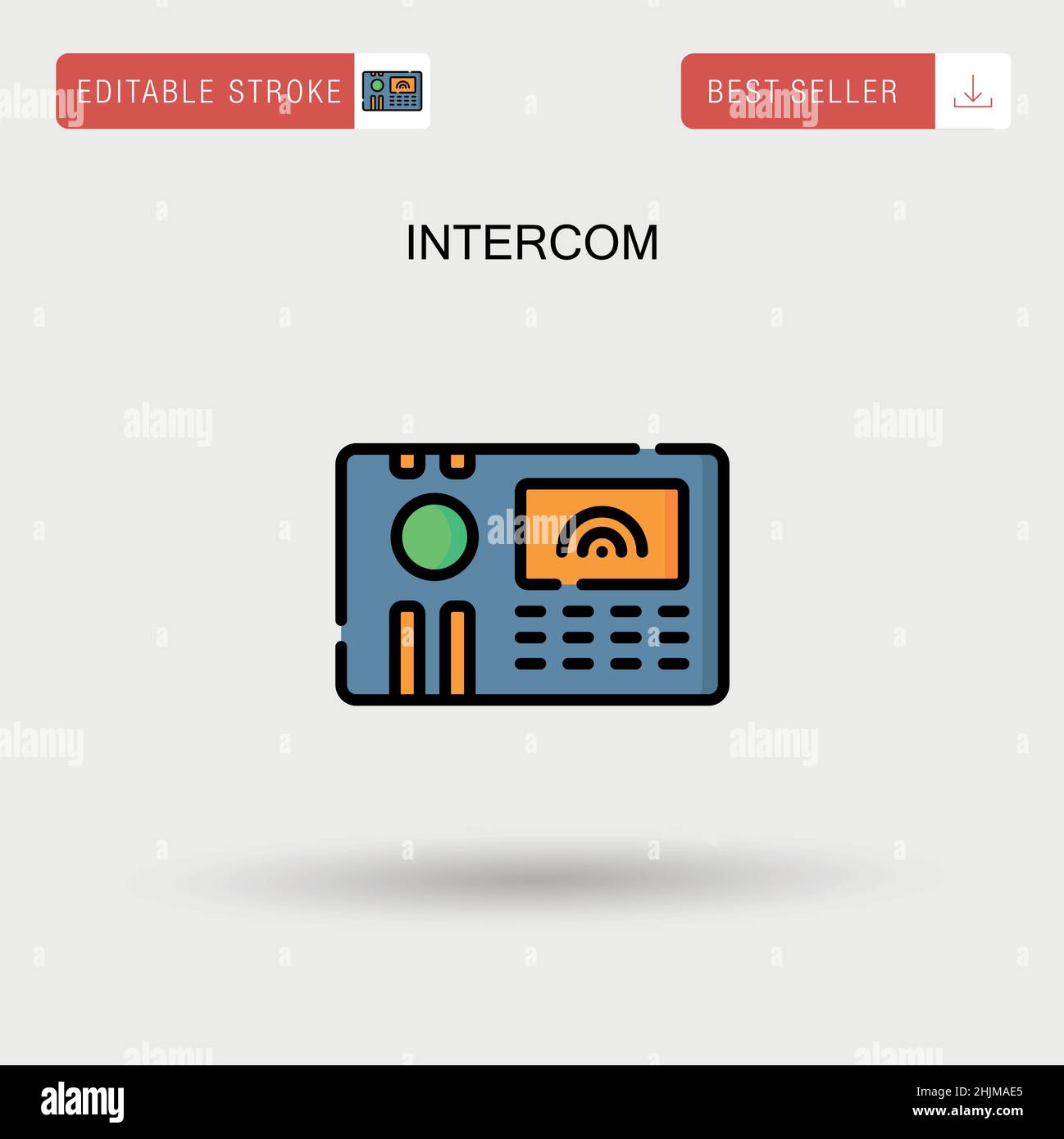 Intercom icon hi-res stock photography and images - Alamy