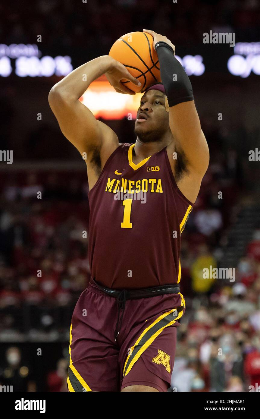 Madison, WI, USA. 30th Jan, 2022. Minnesota Golden Gophers forward Eric ...