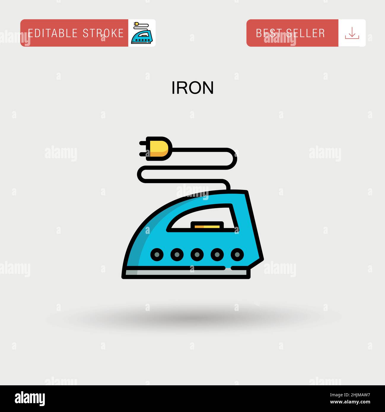 Iron Simple vector icon Stock Vector Image & Art - Alamy