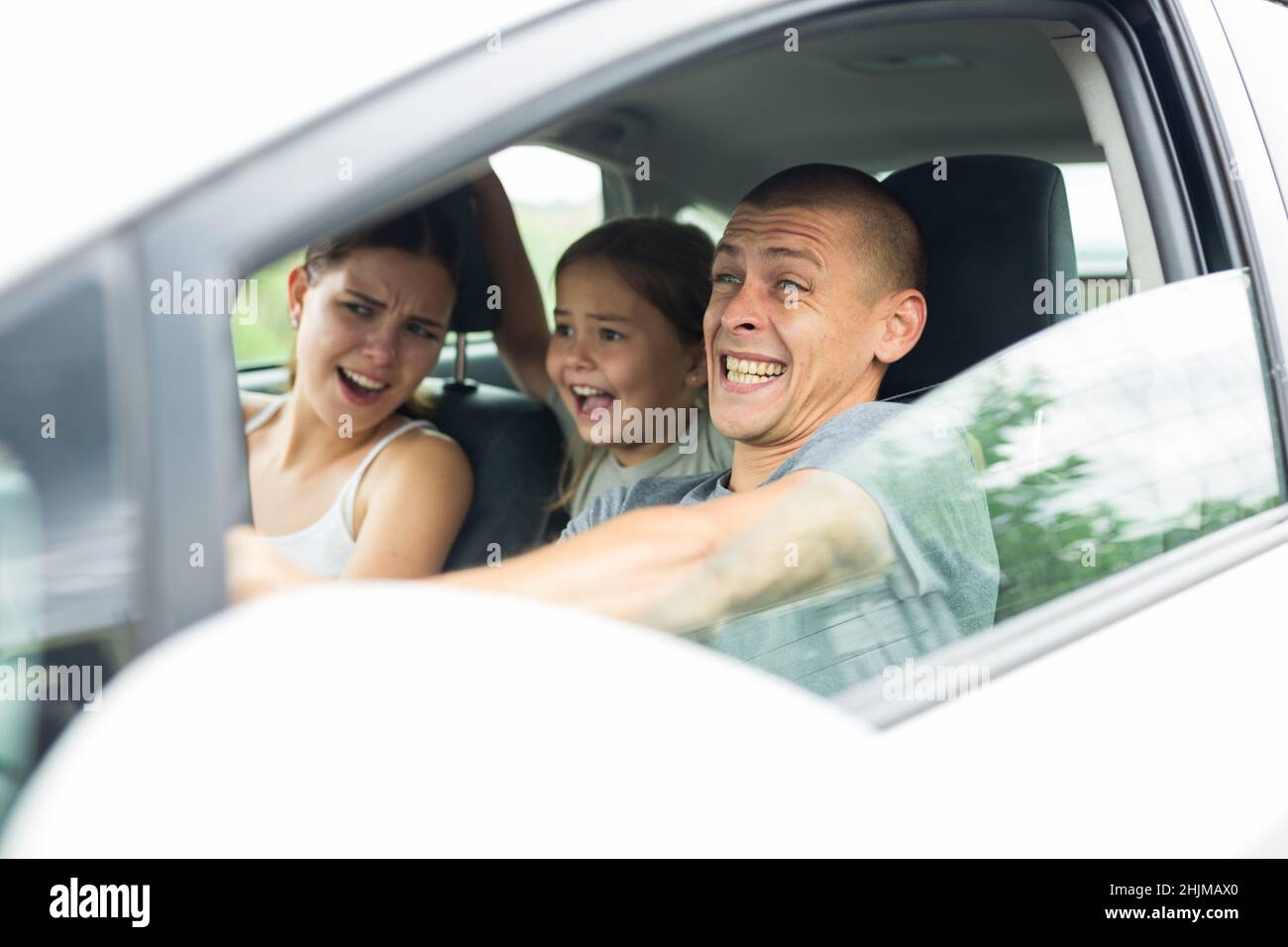 Car child screaming hi-res stock photography and images - Alamy