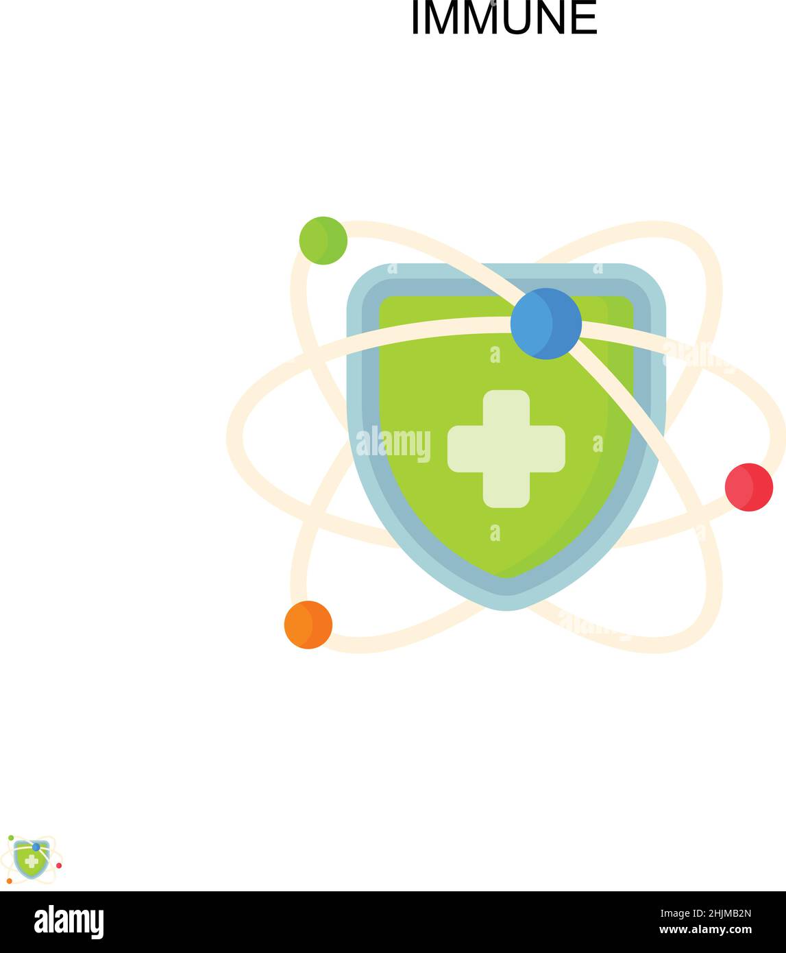 Immune Simple vector icon. Illustration symbol design template for web ...