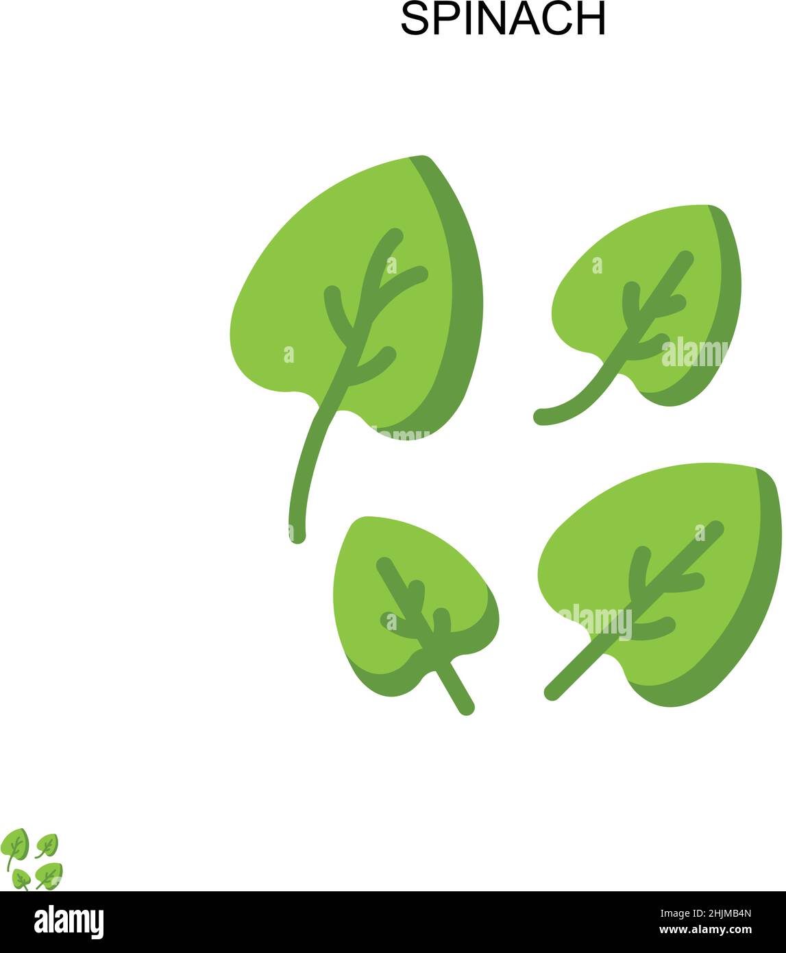 Spinach Stock Vector Images - Alamy