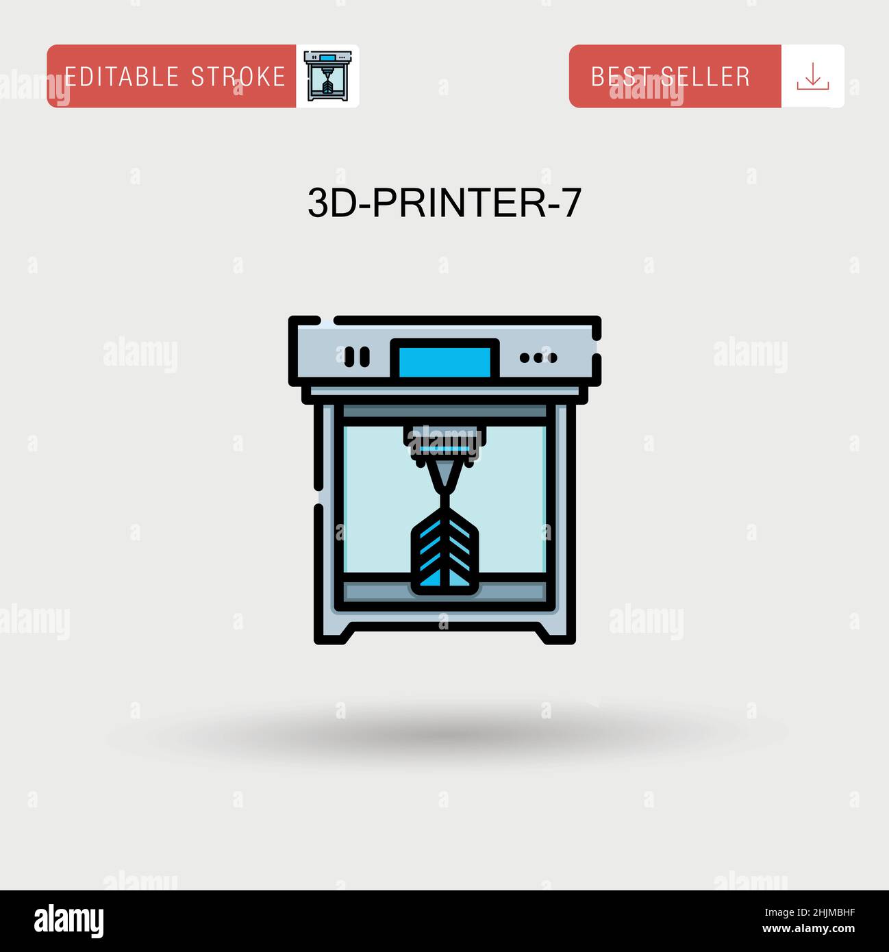 3d-printer-7 Simple vector icon Stock Vector Image & Art - Alamy