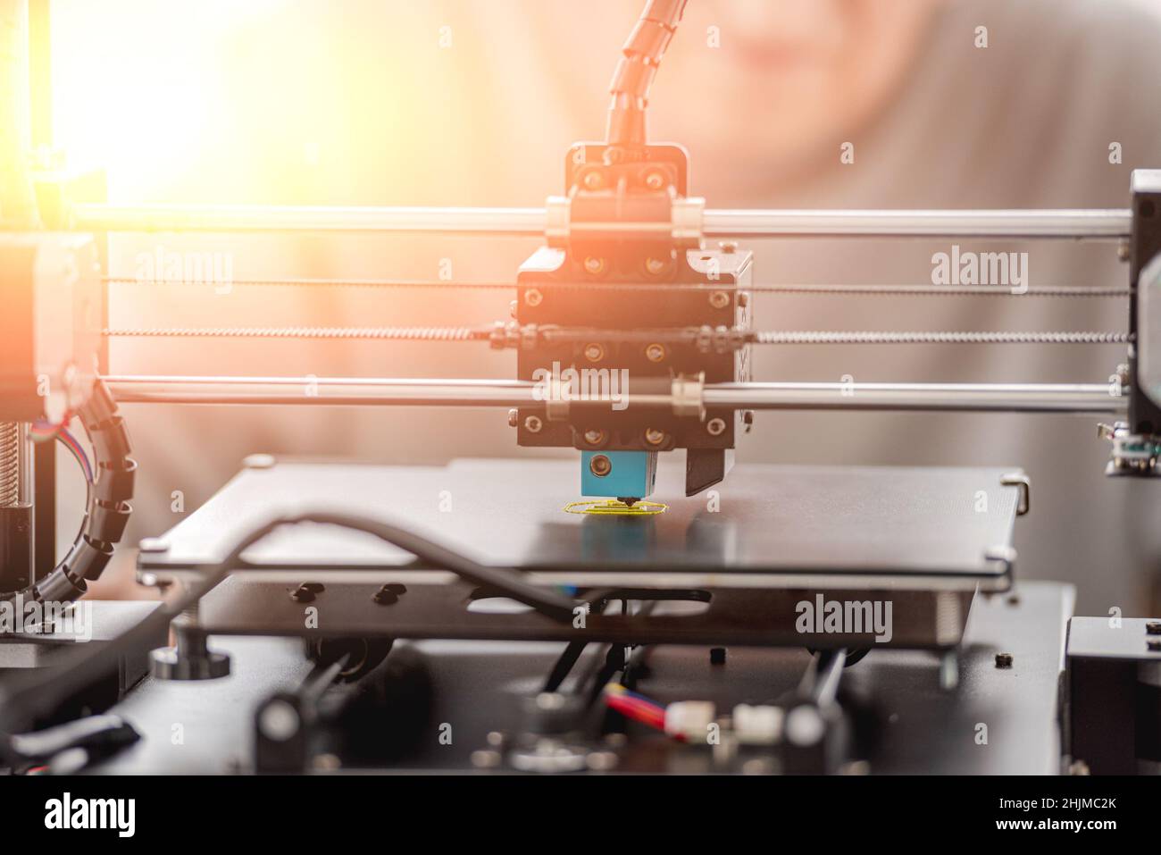 3D printer work process Stock Photo - Alamy