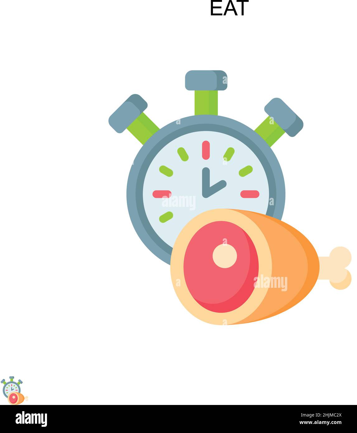 Eat Simple vector icon. Illustration symbol design template for web ...