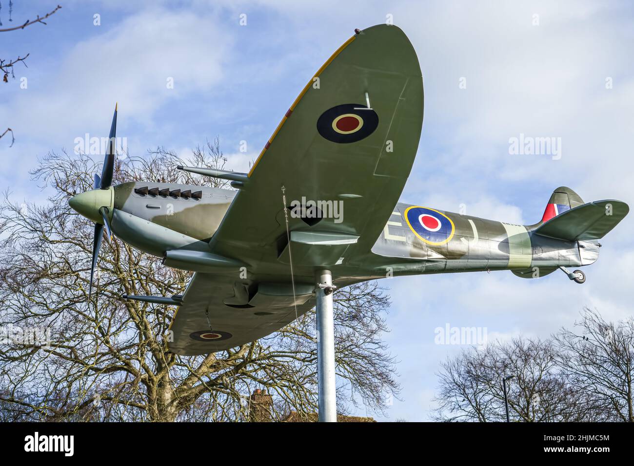 Secret Spitfire world war II fighter aircraft Memorial at the Memorial ...