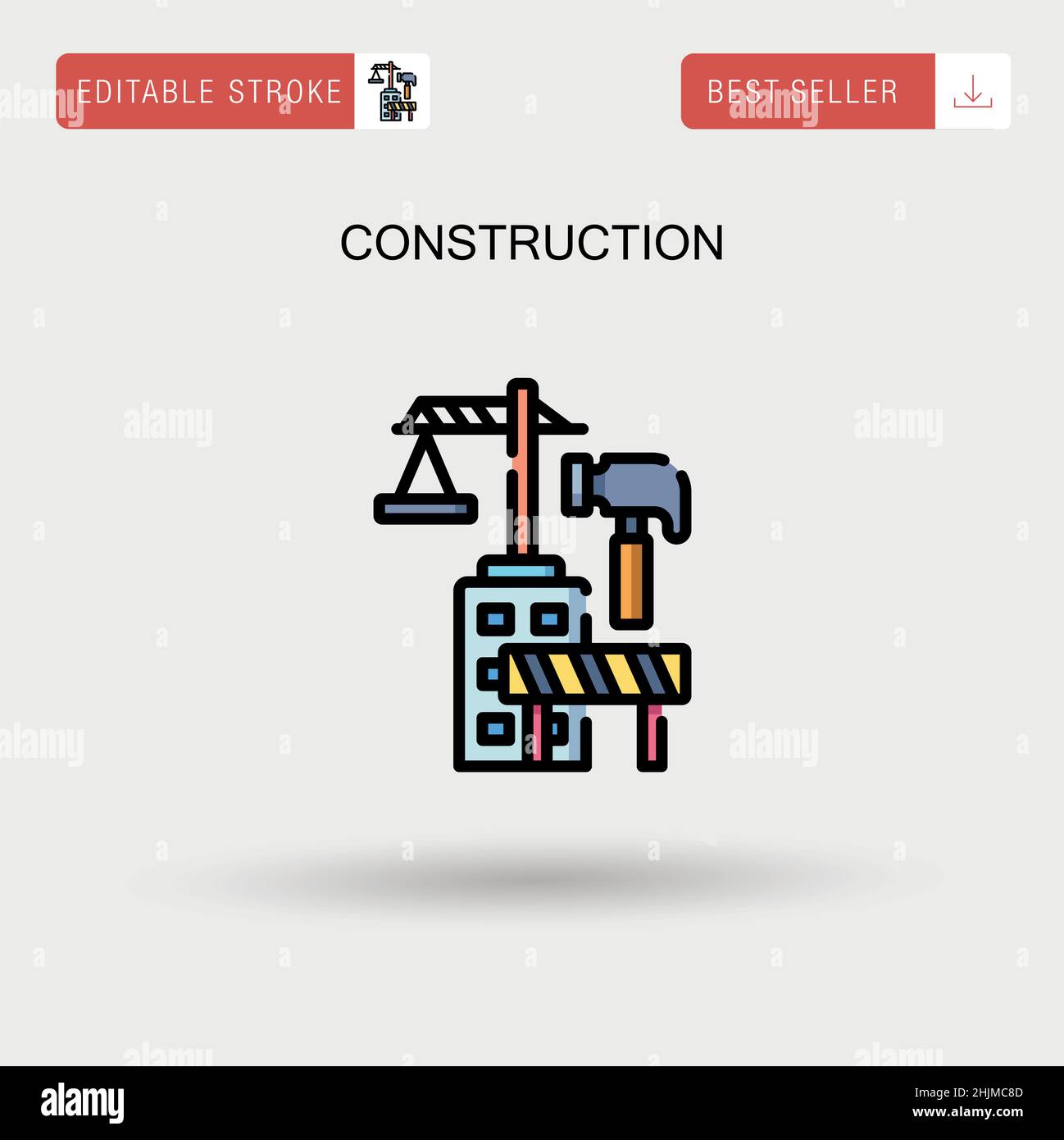 Construction building land site Stock Vector Images - Alamy