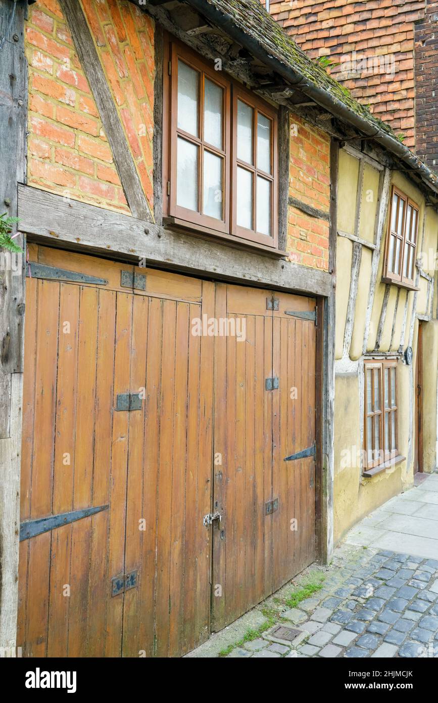 medieval building facade in Salisbury city centre wiltshire UK Stock ...