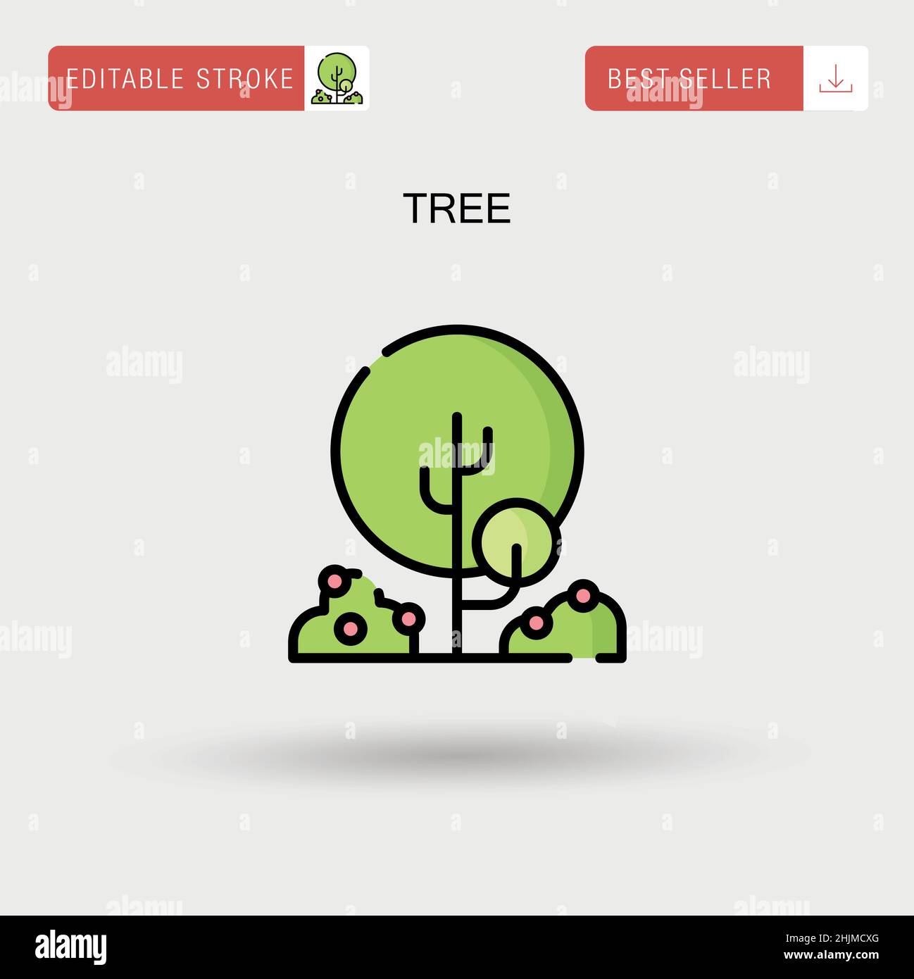 Tree Simple vector icon Stock Vector Image & Art - Alamy