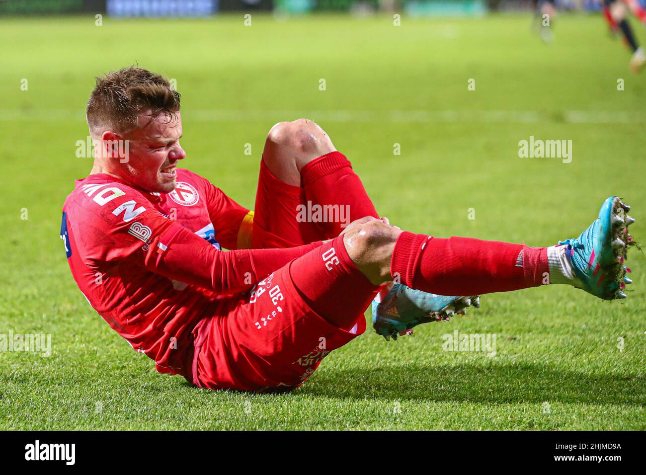 KORTRIJK, BELGIUM - JANUARY 30: Kristof D'Haene of KV Kortrijk during the Jupiler Pro League ...