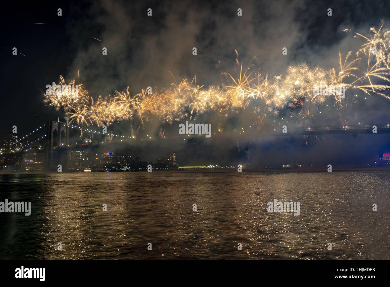 Stunning view of fireworks over Weymouth beach in Dorset, England Stock ...