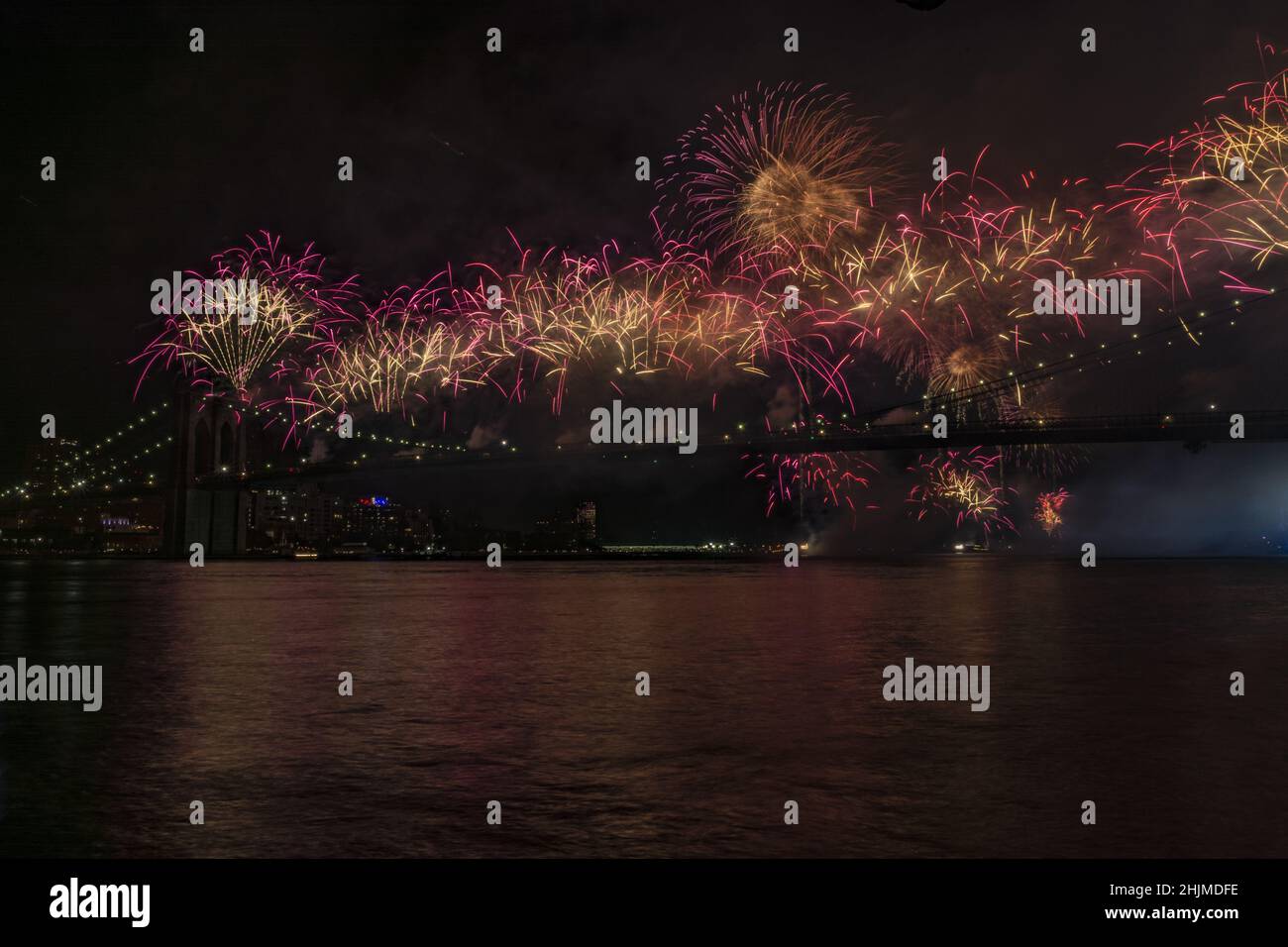 Stunning view of fireworks over Weymouth beach in Dorset, England Stock ...