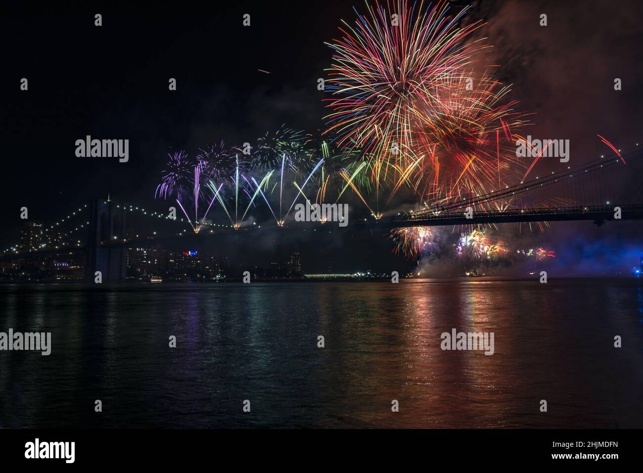 Stunning view of fireworks over Weymouth beach in Dorset, England Stock ...