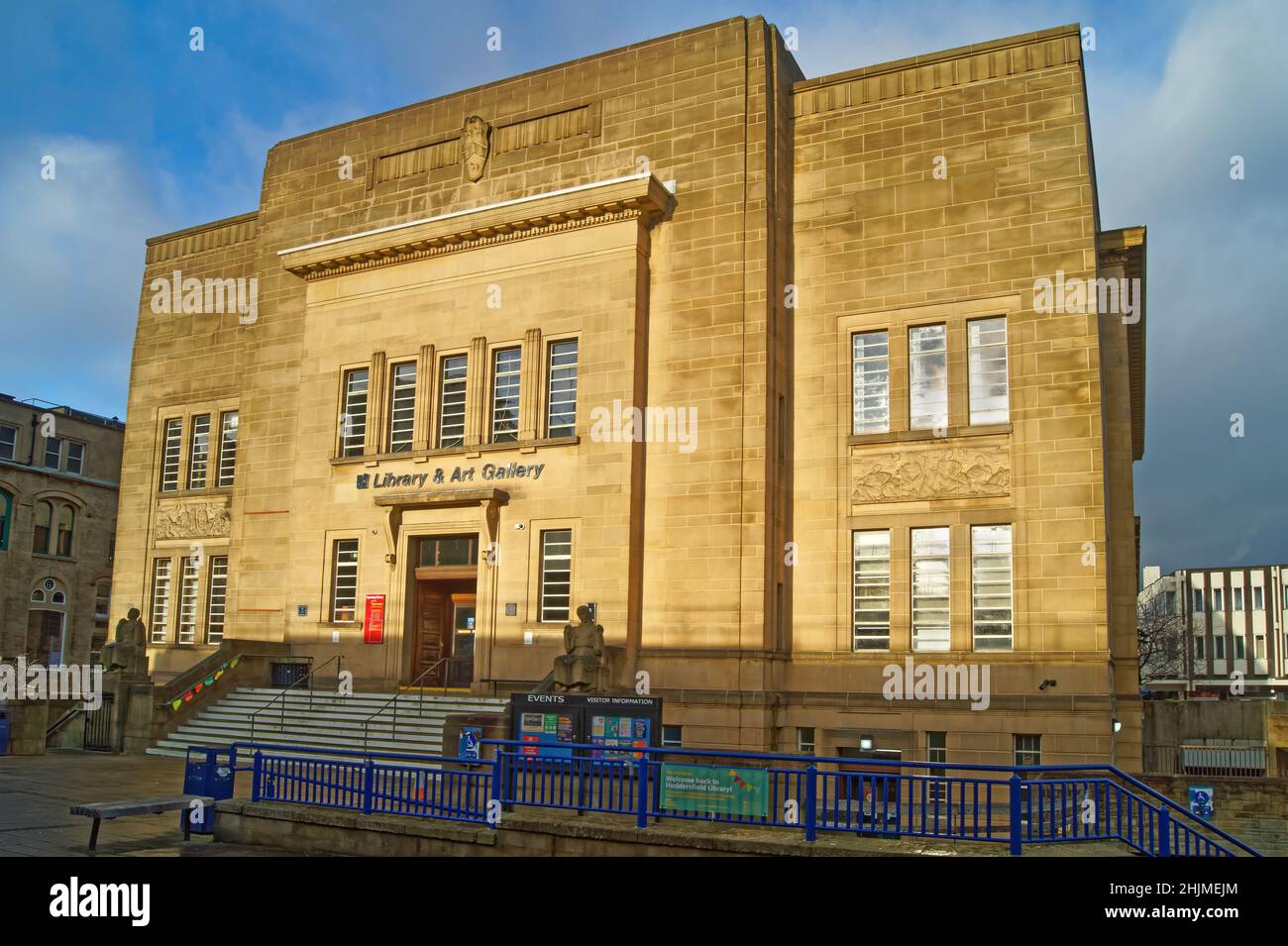 UK, West Yorkshire, Huddersfield Library & Art Gallery Stock Photo - Alamy