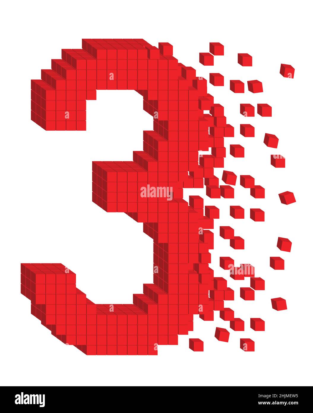 Vector shaped three dimensional Stock Vector Images - Alamy